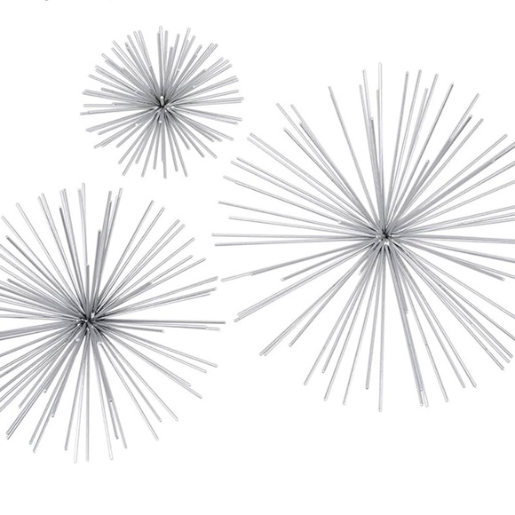 Ten Waterloo | Wall Decor | Ten Waterloo Metal Wall Sculptures Silver ...